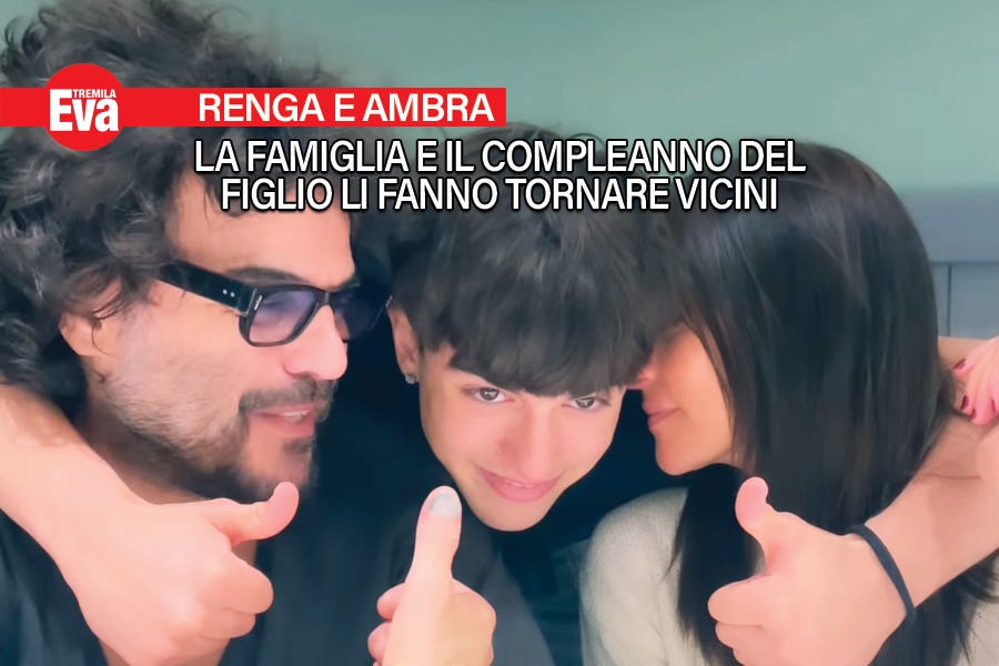 Leonardo compie 18 anni e Francesco Renga e Ambra Angiolini lo ...
