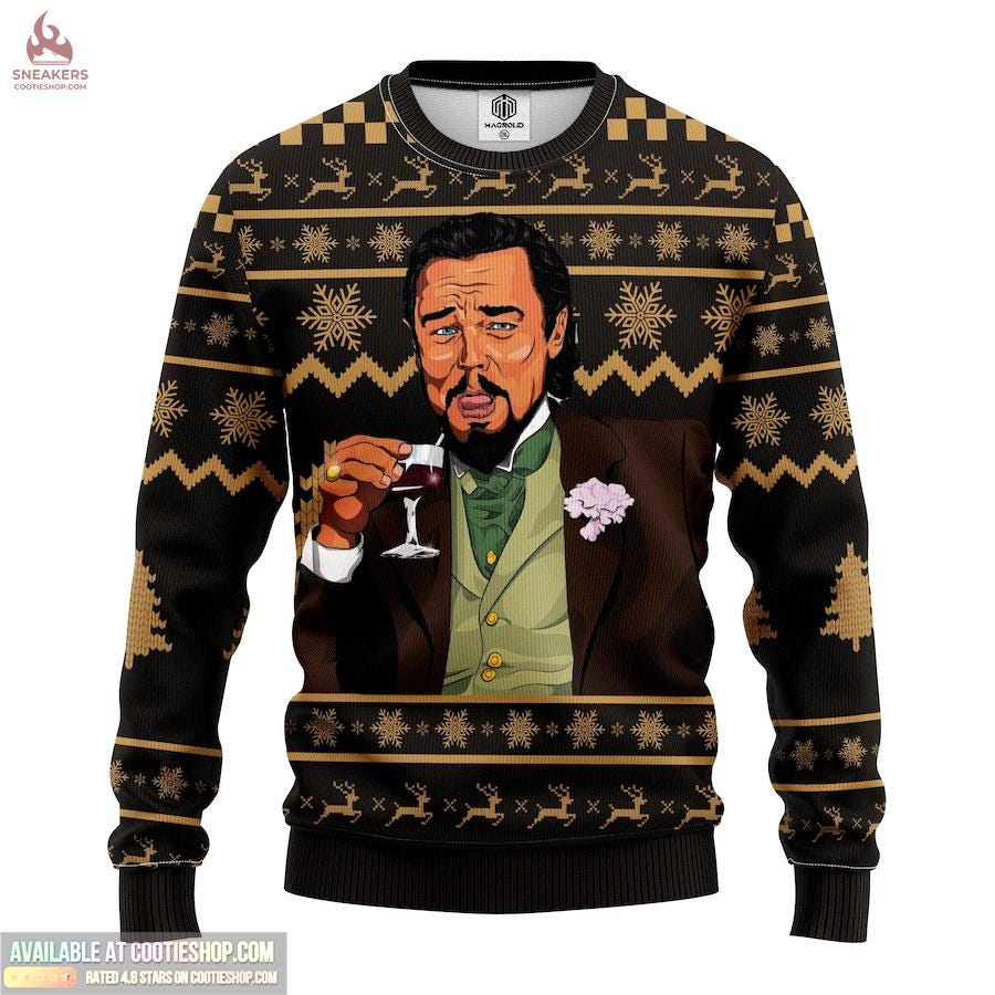 Leonardo Dicaprio Drinking Meme All-Over Print Thicken Sweater 273 | by ...