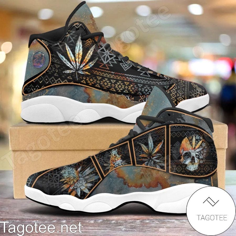 Native Weed Pattern Air Jordan 13 Shoes: Unique Sneakerhead Style | by ...