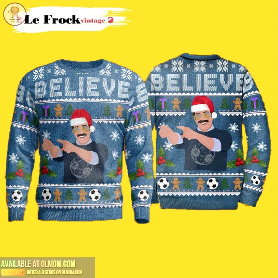 Funny Team Lasso Christmas Sweater Ted Funny Sweater Xmas Travis Scott ...