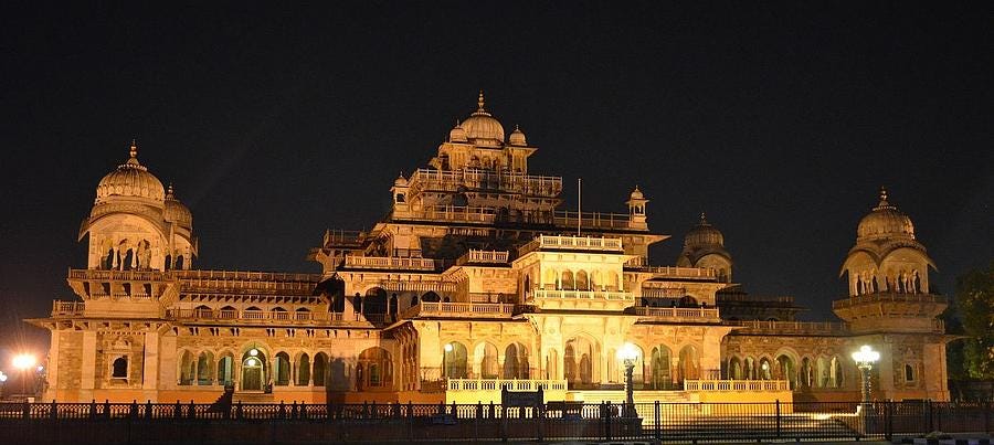 Enjoy the Night Show at Albert Hall while Jaipur Night tour | by Bhati ...