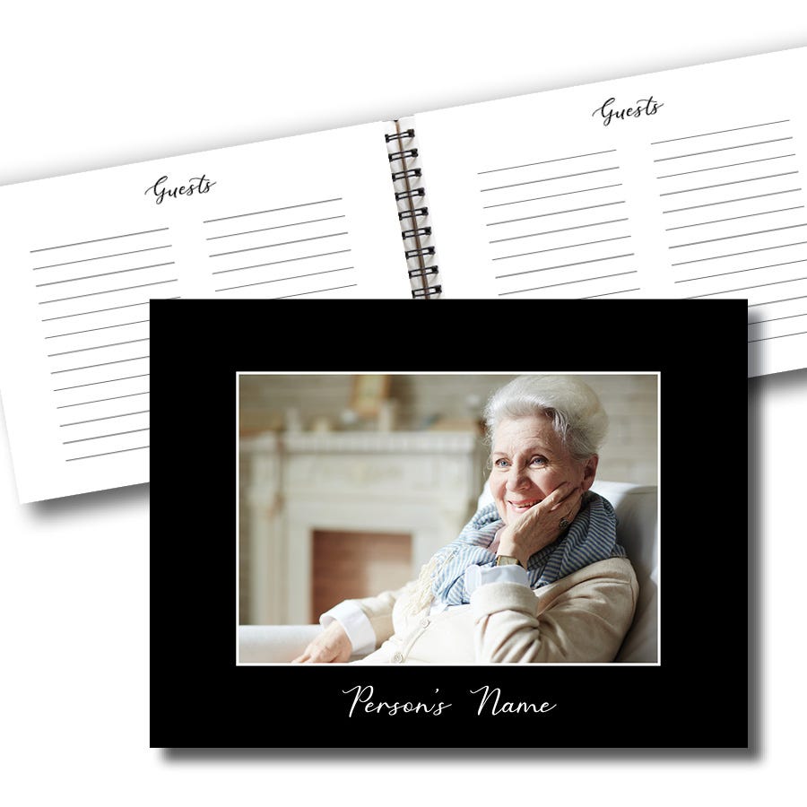 Guest Sign In Books for Funeral. Order at Custom memorial Programs | by ...