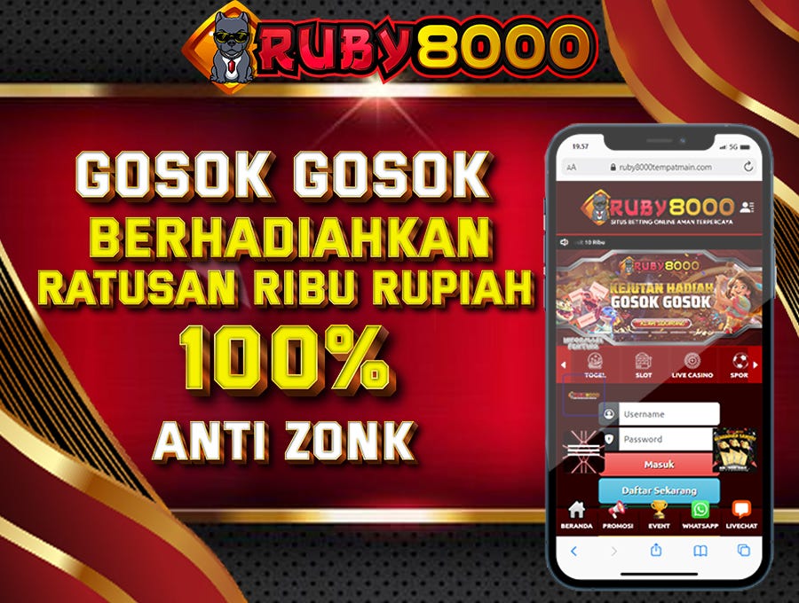 RUBY8000- Serunya Gosok Gosok Berhadiah Raih Kesempatan Menang dengan setiap Gosokan - RUBY8000 ...