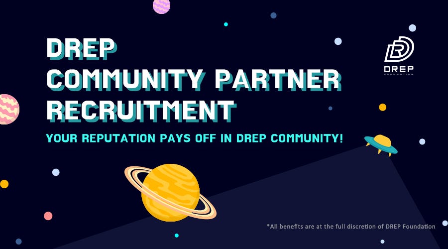 DREP Global Community Partner Program | by DREP Foundation | DREP ...