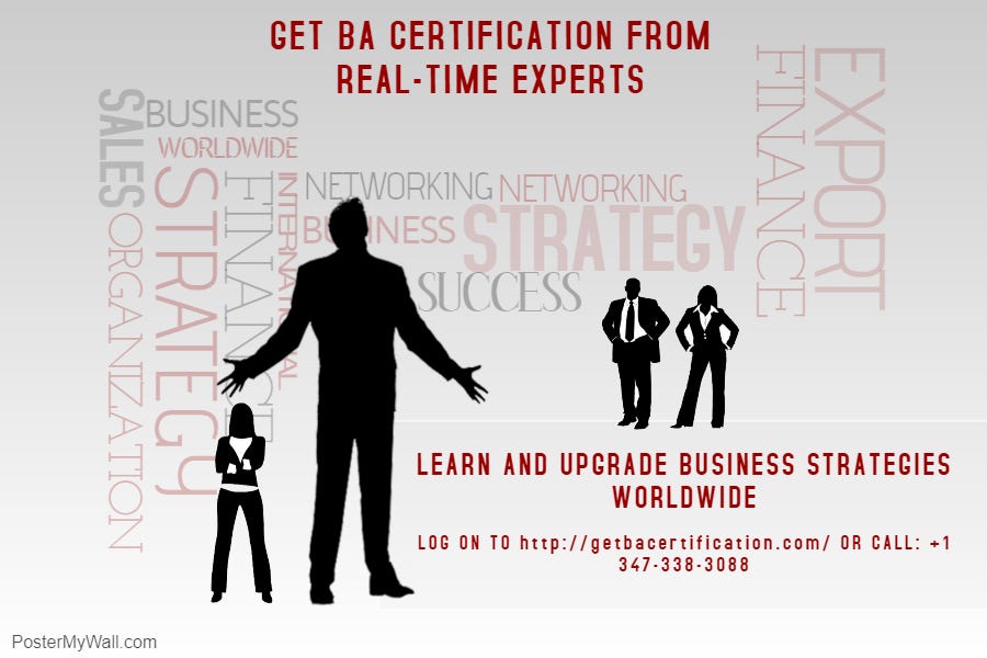 Get BA Certification From Real-Time Experts | by paul david | Medium
