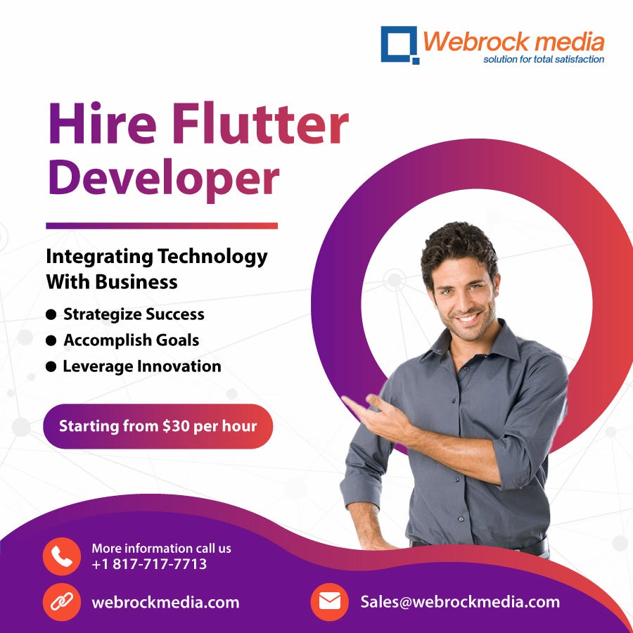 Hire Flutter Developer - webrockmedia - Medium