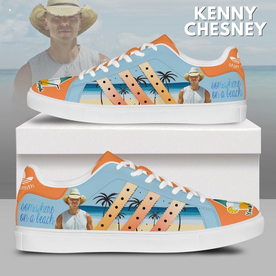 COOL Kenny Chesney Somewhere On a beach Stan Smith Shoes | by Style ...