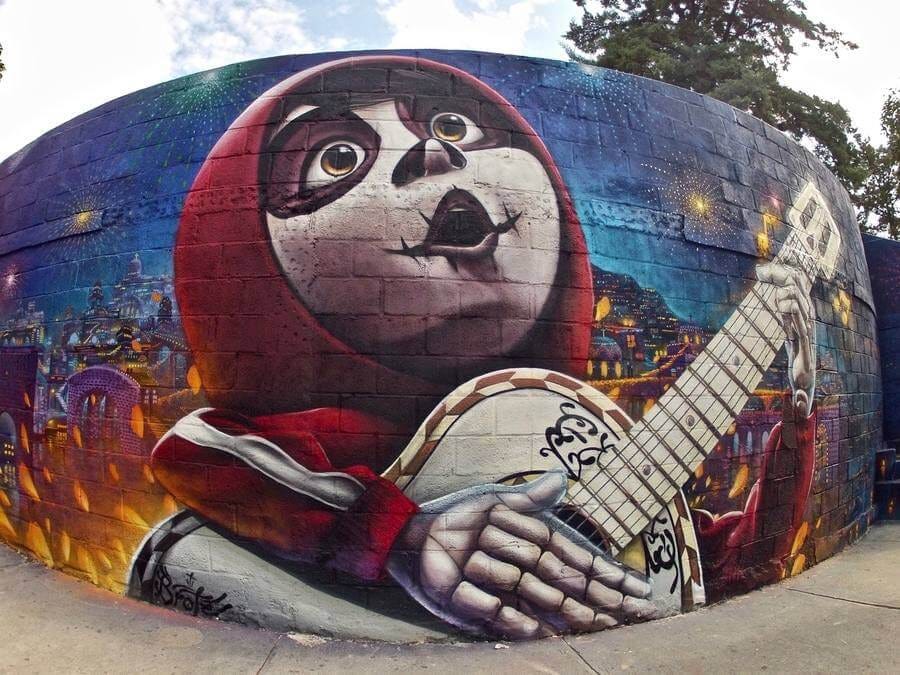 Mural de COCO de 340 metros para celebrar el Día de Muertos | by ...