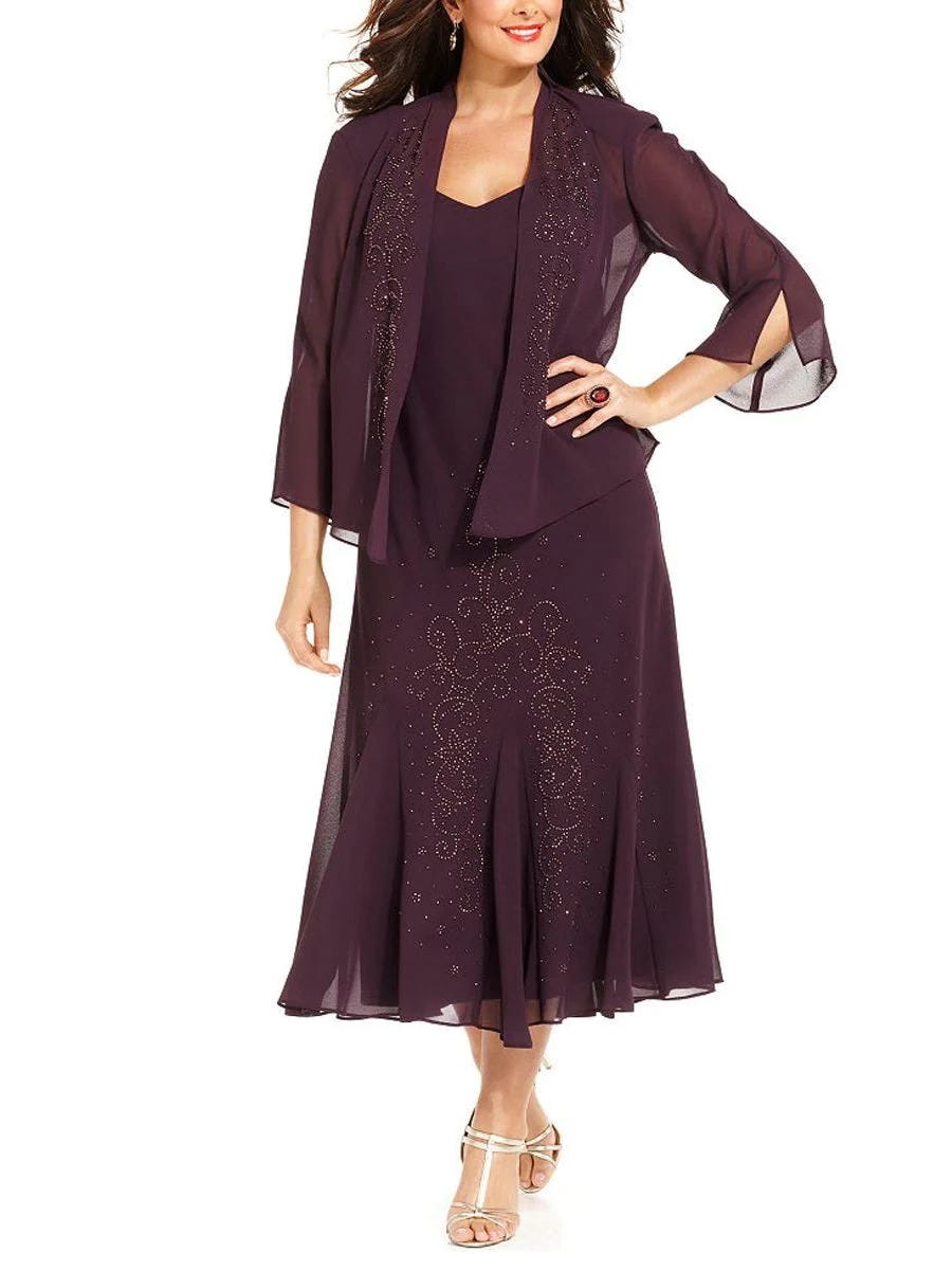 Beautiful Beaded Mother of the Bride Dresses - SleekTrends - Medium