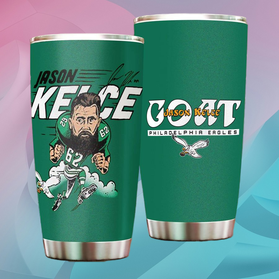 NEW Philadelphia Eagles GOAT Jason Kelce Tumbler | by Astarstyle | Mar ...