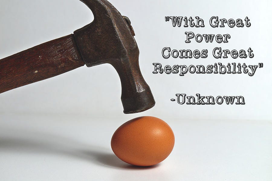 The Responsibility of Power. The Stewardship of Power | by ...