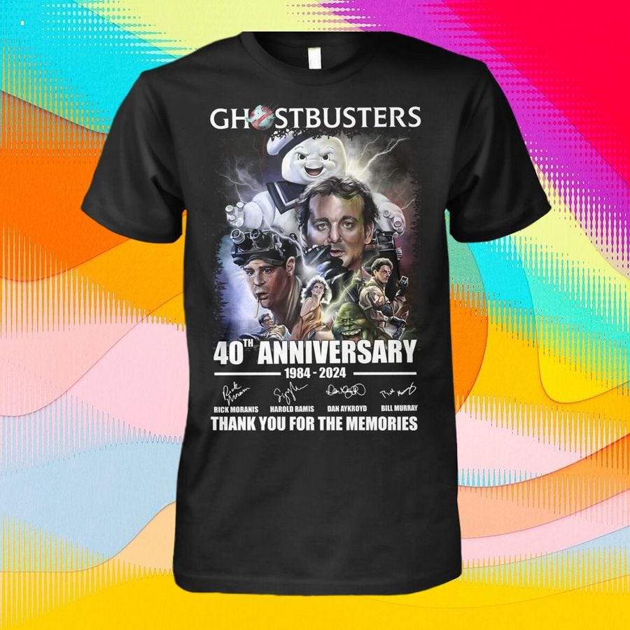 NEW Ghostbusters 40th Anniversary Thank You For The Memories Shirt | by ...