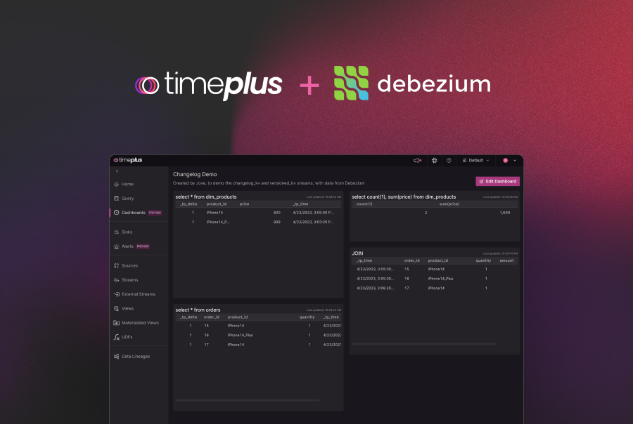 CDC in Action, with Debezium and Timeplus | by Jove Zhong | Timeplus | Medium