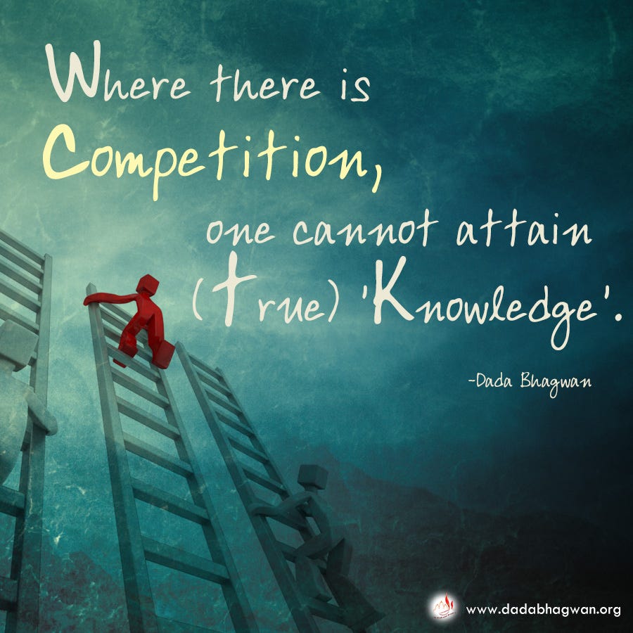 IS COMPETITION GOOD? COMPETE WITH YOURSELF NOT WITH OTHERS | by Dada ...