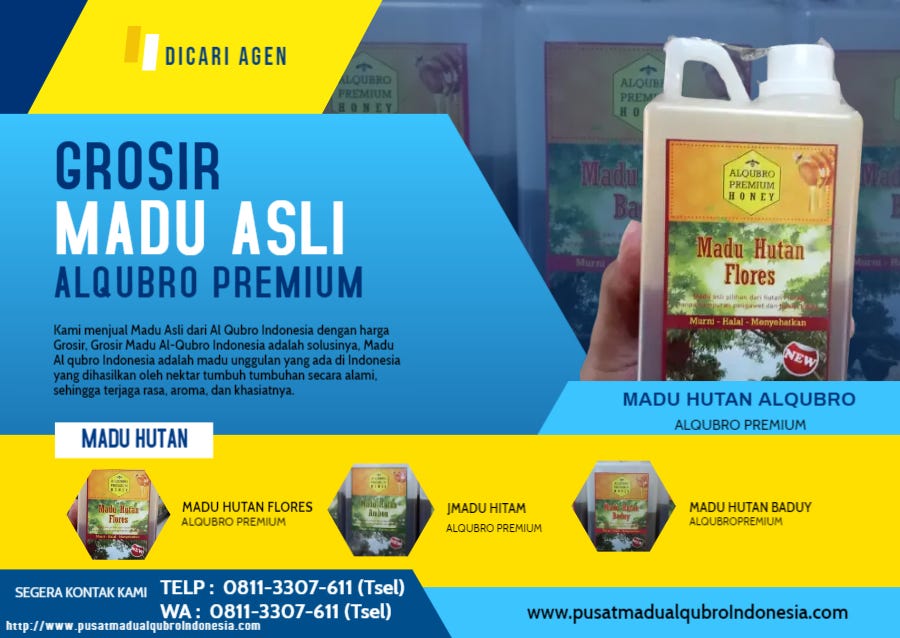 SUPPLIER !! WA : 0811–3307–611 (Tsel)MADU AL QUBRO | Supplier Harga Madu Sumbawa Al Qubro ...