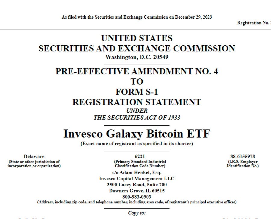 Invesco/Galaxy Breaks Ground with Zero-Fee Bitcoin ETF Offer | by Merry ...