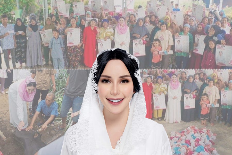 Bakal Calon Walikota Palembang Nandriani Bagikan Puluhan Sapi Kurban ...