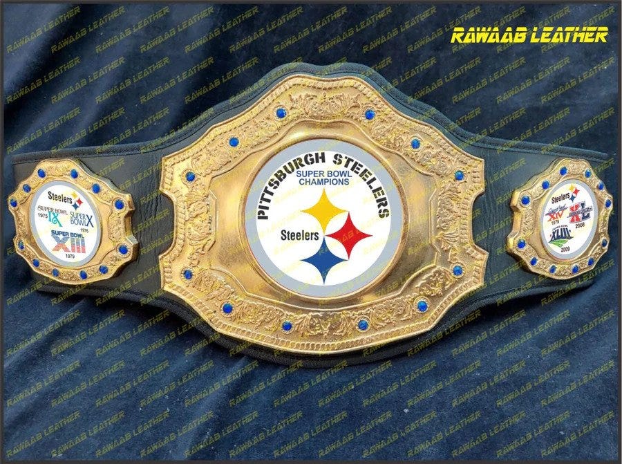 Pittsburgh Steelers Super Bowl Championship Belt — WWE Championship ...
