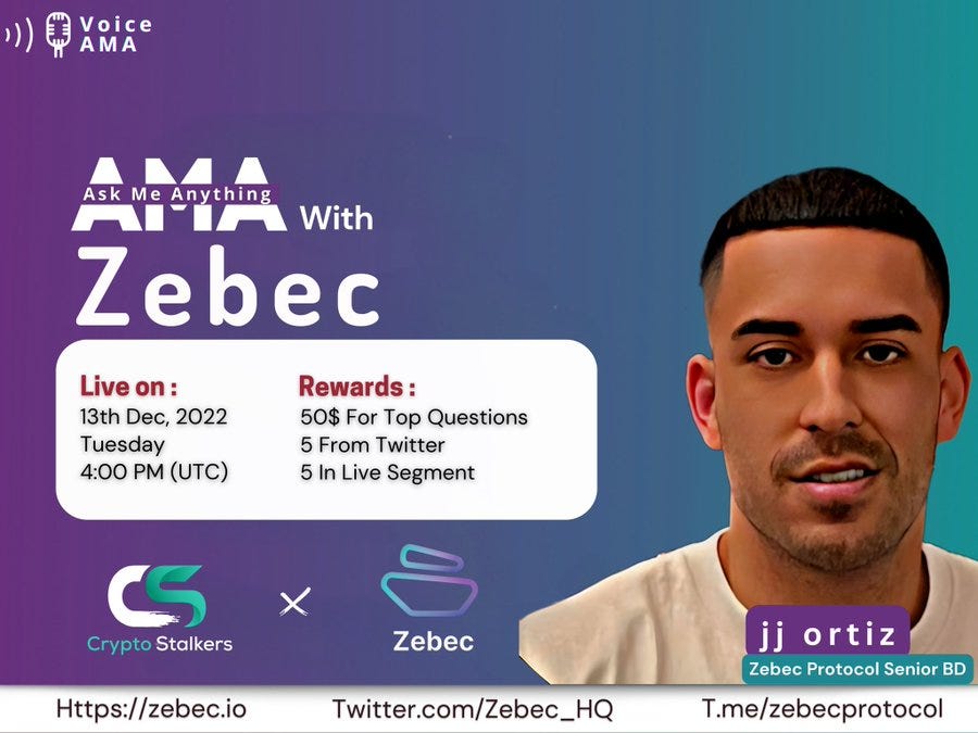 AMA RECAP : CRYPTOSTALKERS x ZEBEC | by Crypto Stalkers | Medium
