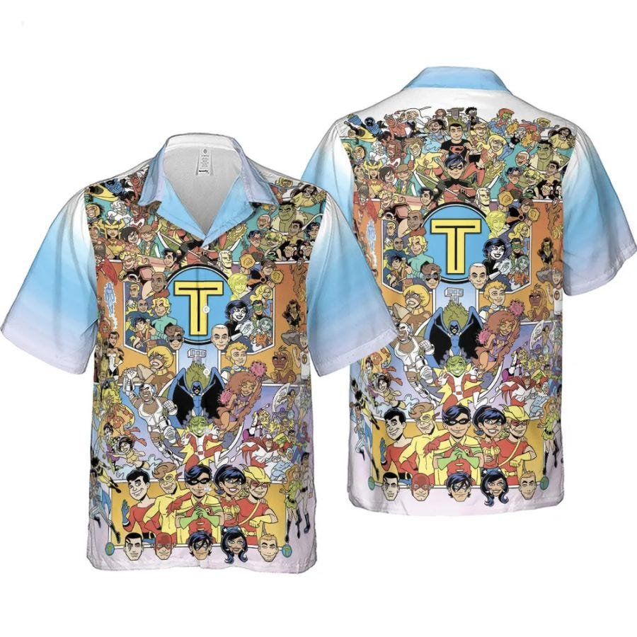 NEW Go Team Titan Teen Titans Hawaiian Shirt | by The Style Shop | Jul ...