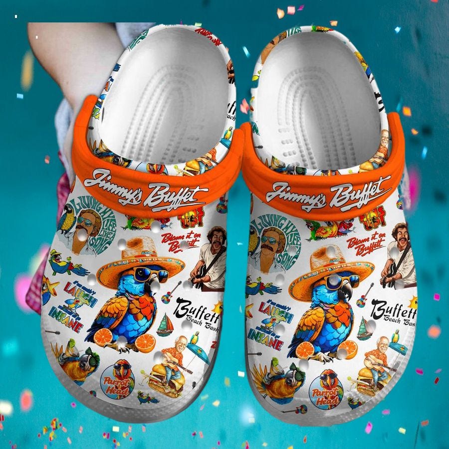 NEW Jimmy Buffett Crocs Clogs. Escape to Margaritaville with the Cool ...