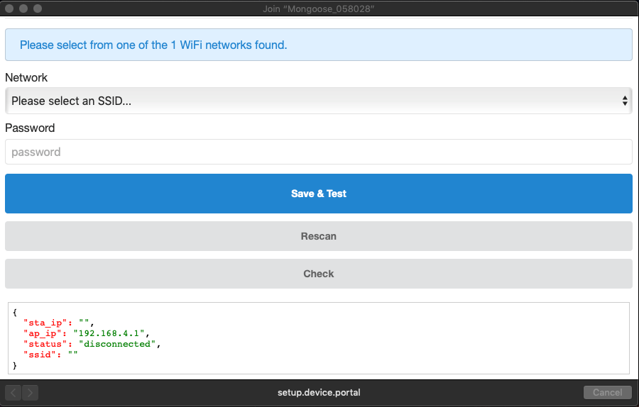 Onboarding an IoT Device with Google Cloud connectivity, Wi-Fi-setup ...