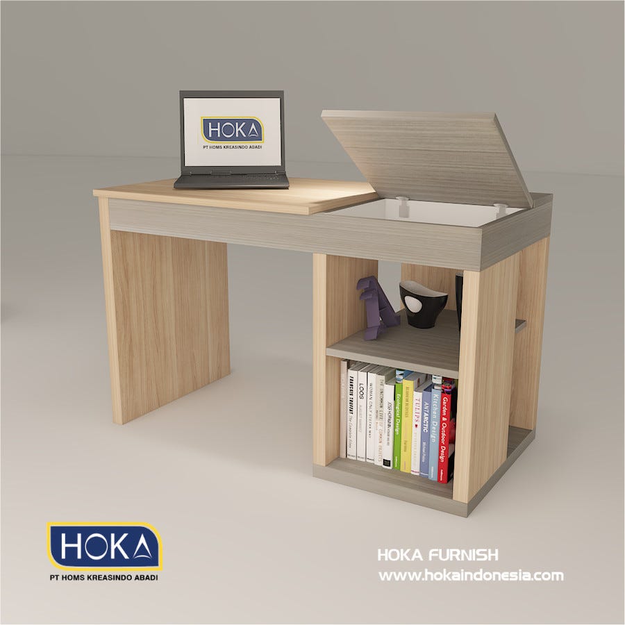HOKA Furnish Meja kerja | meja kantor Kode : HFH033 Material : Plywood ...