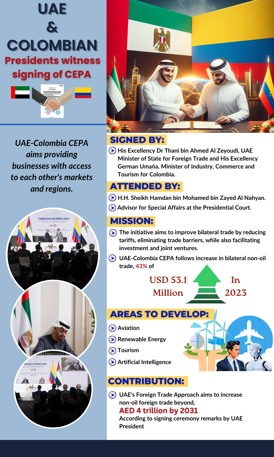 UAE and Colombia Sign Comprehensive Trade Agreement to Usher in New ...