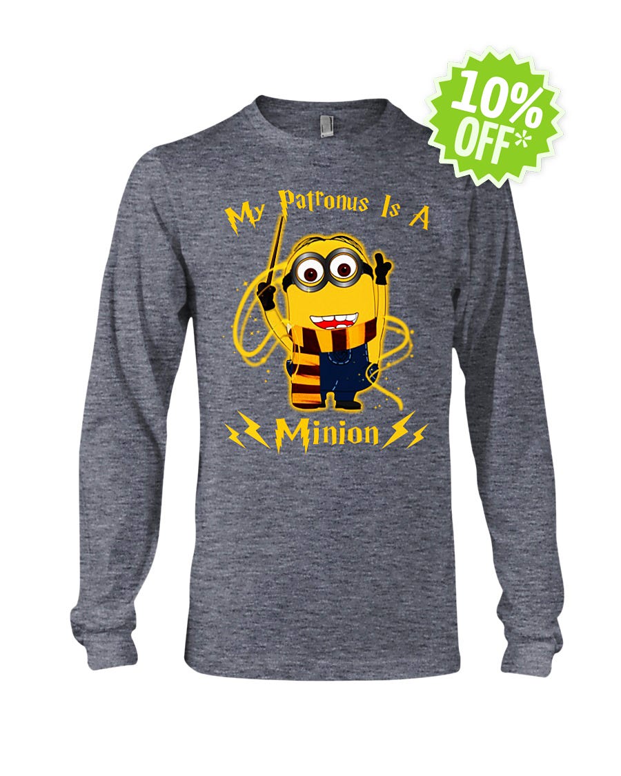My patronus is a Minion Harry Potter shirt, v-neck, long sleeve tee ...