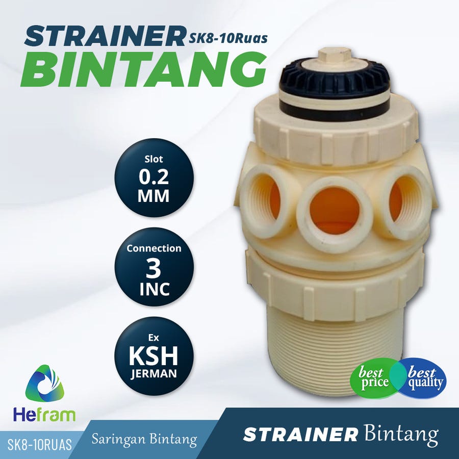 Strainer Bintang SK8–10 Ruas KSH ex Germany - Fajarmolase - Medium