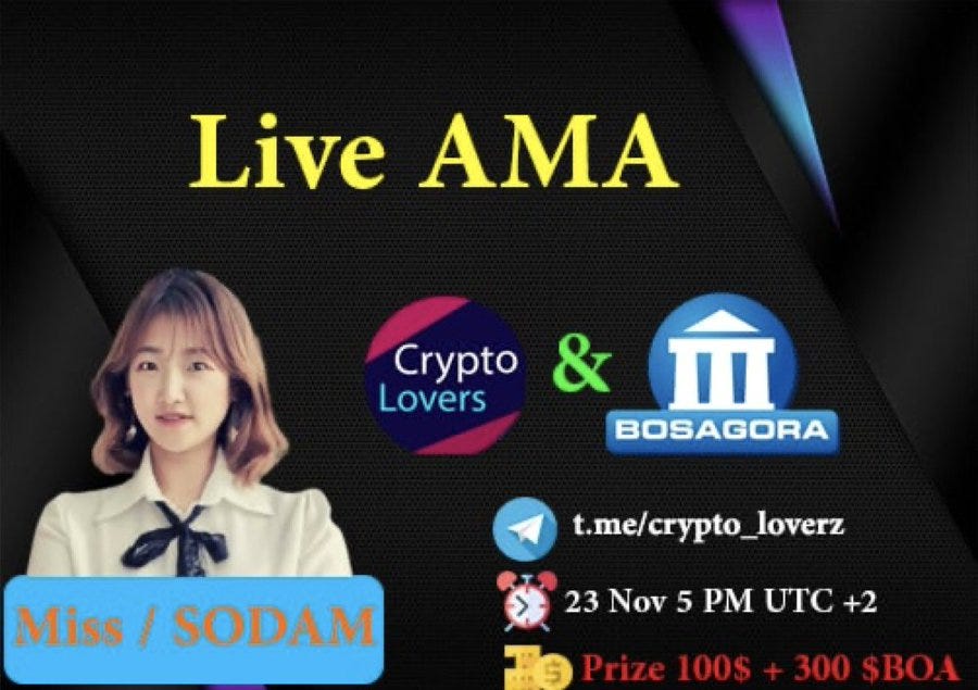 Crypto Lover AMA: BOSAGORA Recap. | by BOSagora | BOSagora | Medium