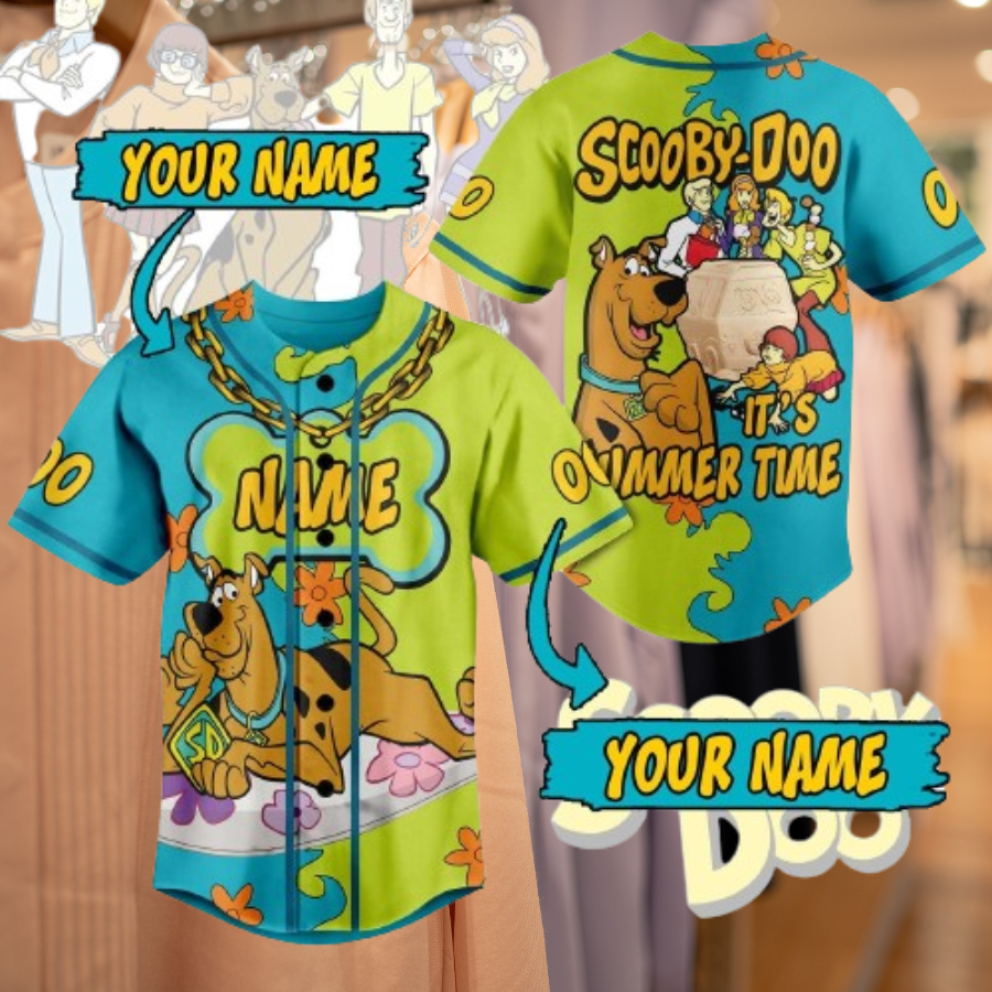Scooby-Doo It’s Summer Time Custom Baseball Jersey | by Kukmarket | Medium