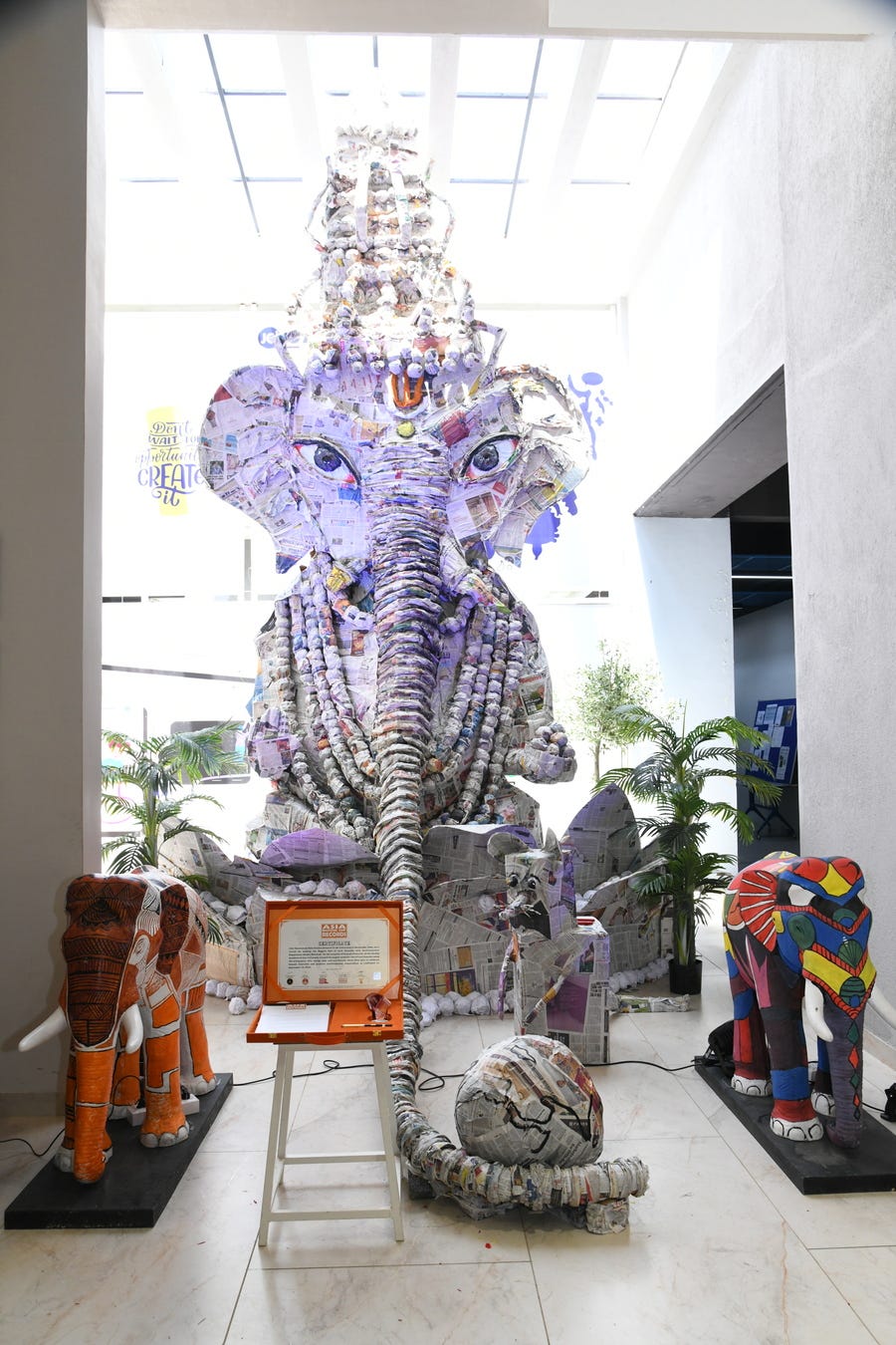 JAIN (Deemed-to-be-University) Shantamani Kala Kendra Present a 21-Foot Eco-Friendly Ganesh Idol ...