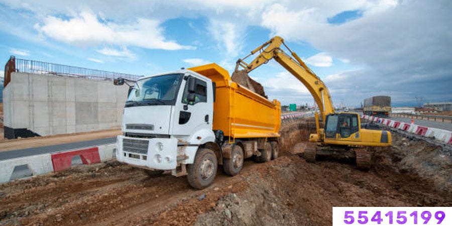 Transport and loading of rubble. Kuwait Rubble Lift Truck | by ...