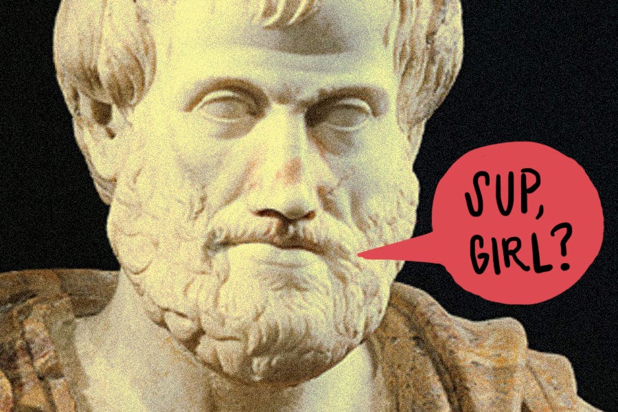 Aristotle Was the Original Pick-Up Artist | by Tracy Moore | MEL ...