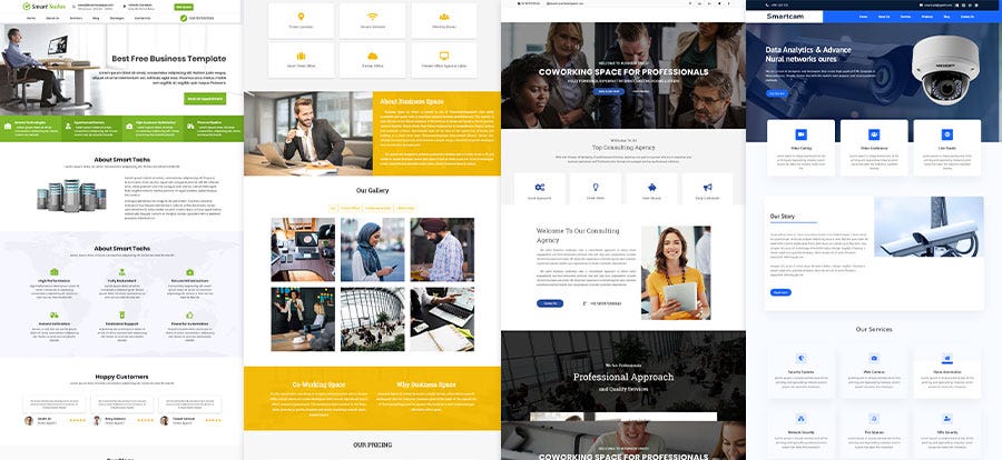 Top 10 Free Stylish Website Templates from Smarteyeapps.com | by Smart ...