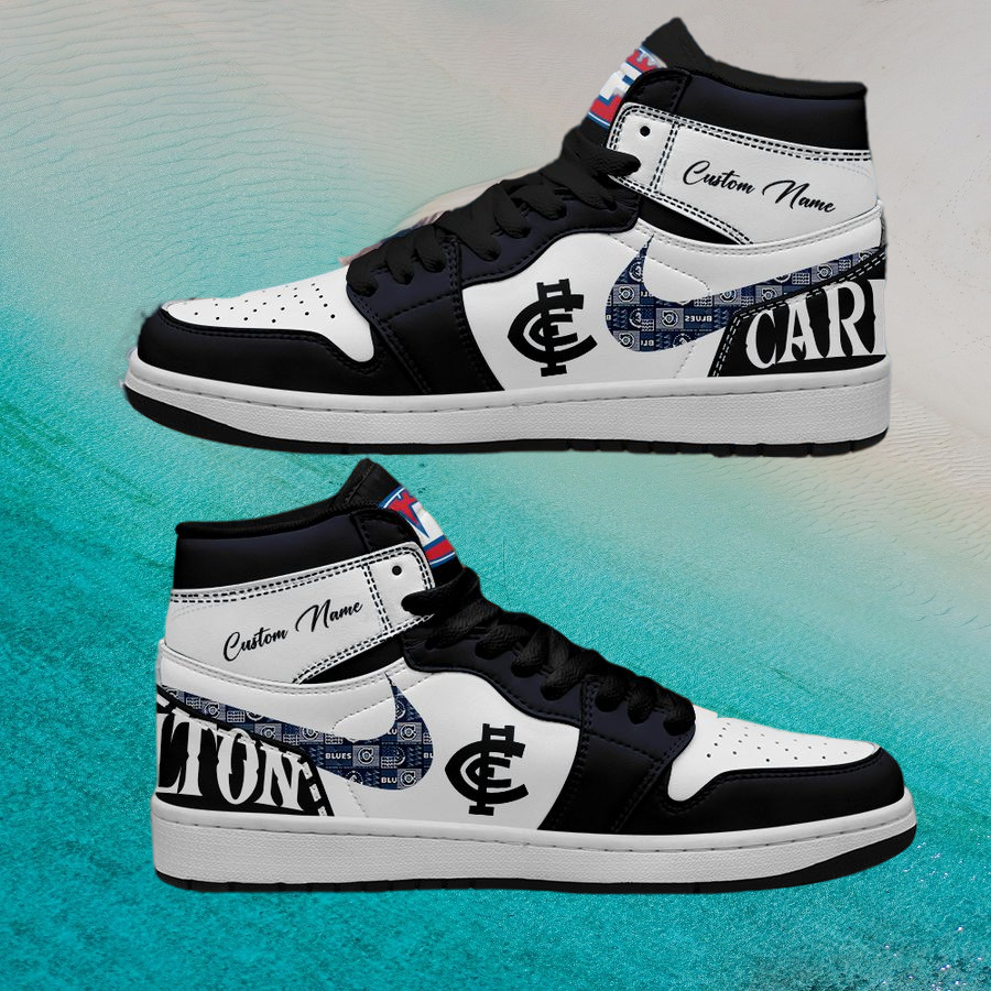 NEW Personalized Carlton Blues Air Jordan Shoes | by Astarstyle ...