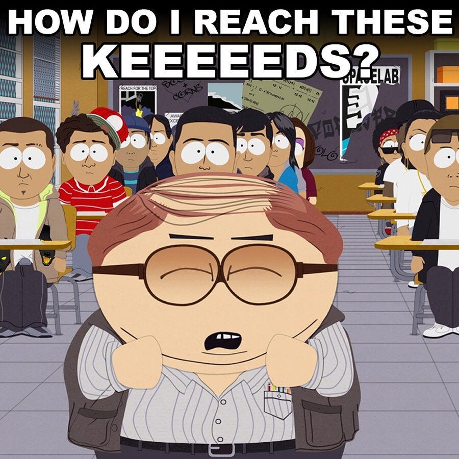 How do I reach these kids?. Season 12, Episode 5 of South Park… | by ...