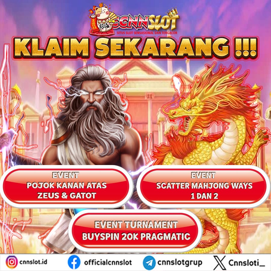 Cnnslot Situs Mudah Menang Slot Gacor 2023 | by CNNSLOT | Sep, 2023 | Medium