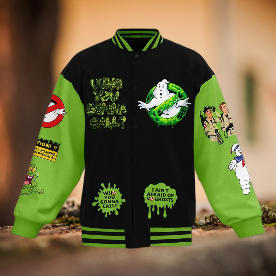 Ghostbusters Caution Baseball jacket | by Shirtnationglobaltrending ...