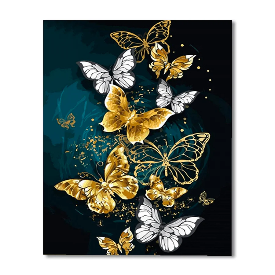 DIY Butterflies Paint By Numbers Painting Kit: A Fun and Relaxing Way ...