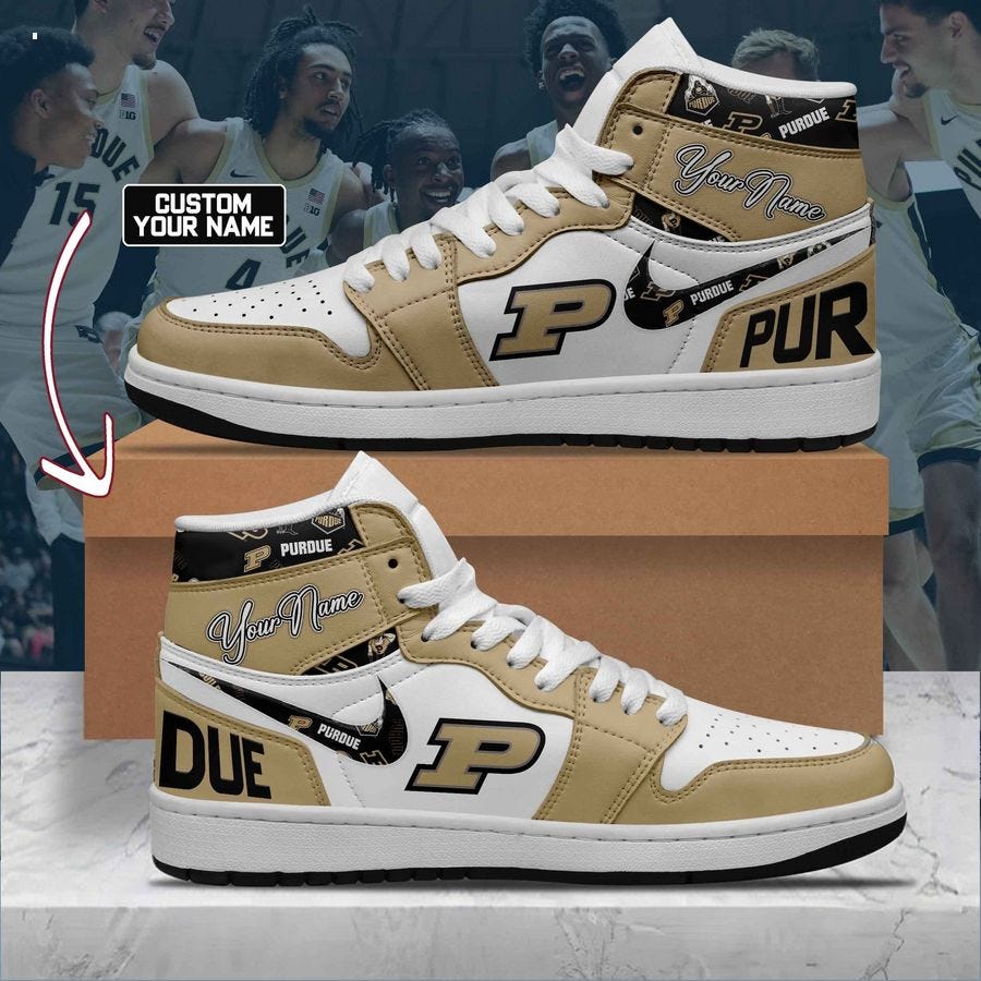 NEW Purdue Boilermakers Basketball CUSTOM Air Jordan 1 High | by ...