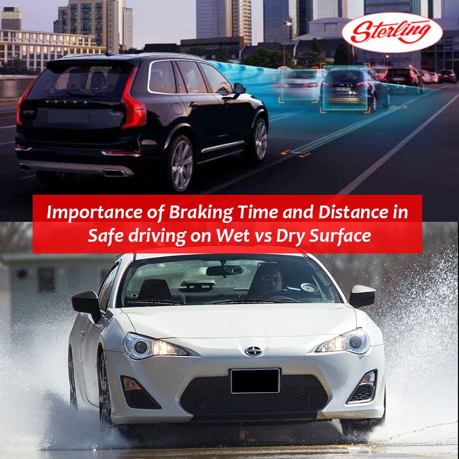 Importance of Braking Time and Stopping Distance in Safe driving on Wet ...
