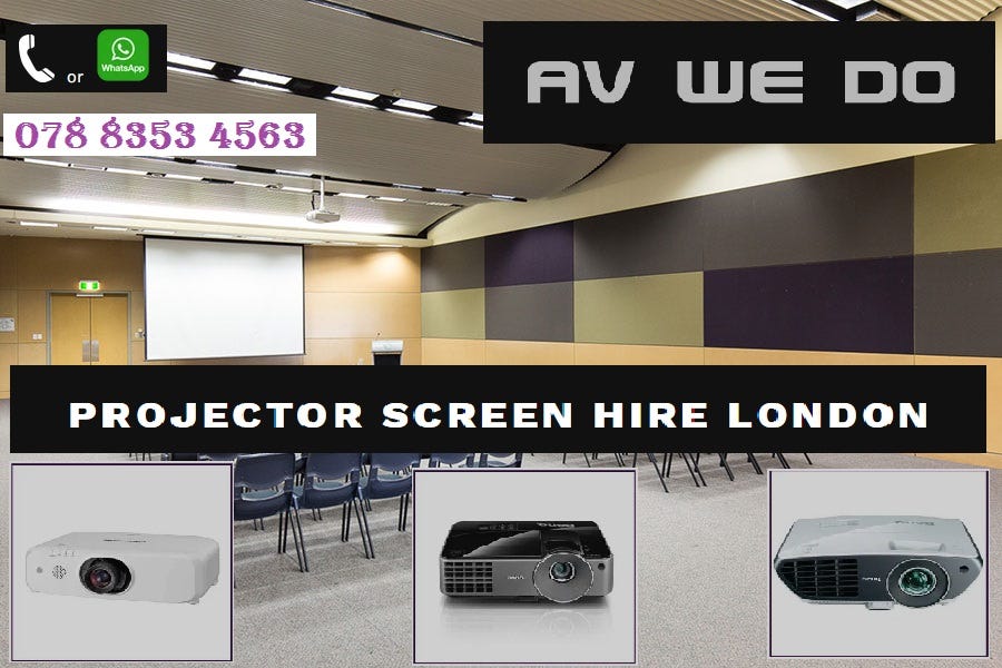 Are You Interested To Know The Projector Screen Rental? | by AV WE DO ...