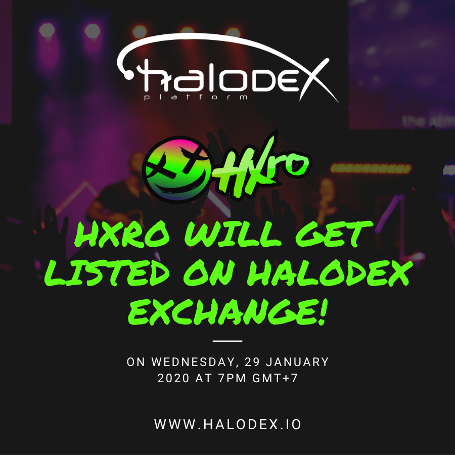 HXRO Will Get Listed On HaloDeX!. Hot news! The HXRO token will get… | by Jobipop | Medium