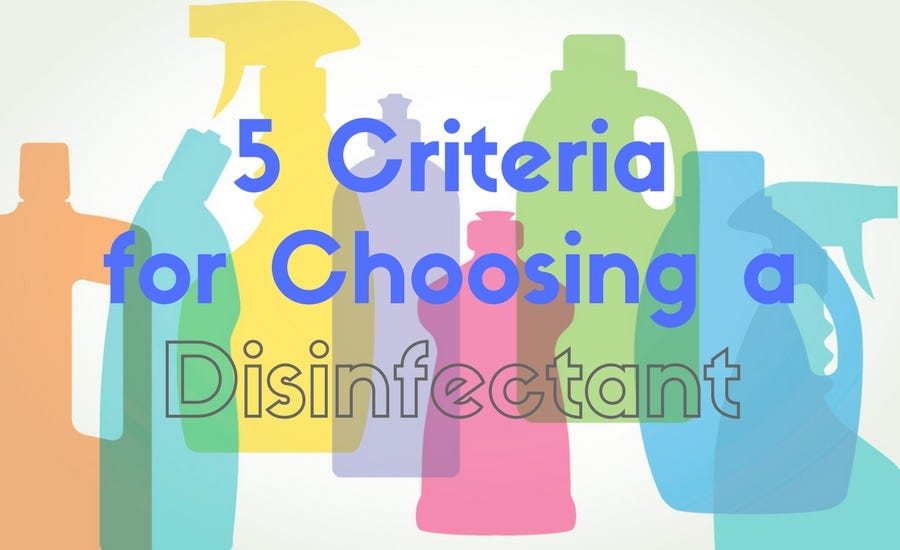 Choosing the Right Disinfectant: Insights from Manufacturers and ...
