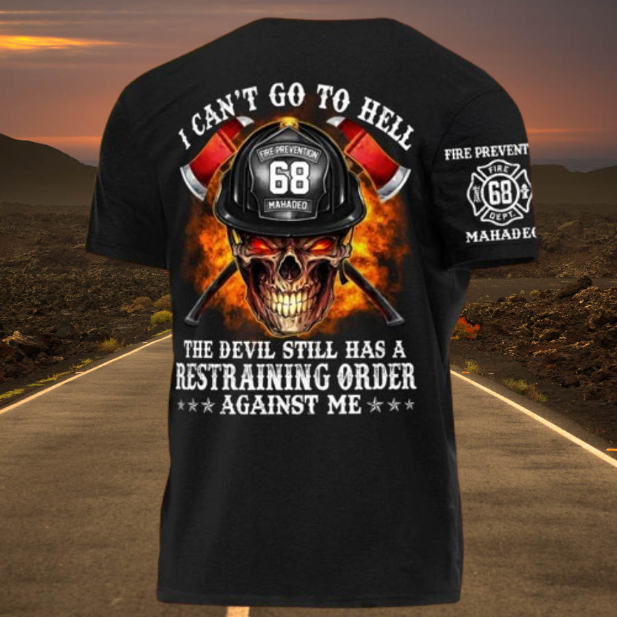 Firefighter I Can’t Go To Hell The Devil Shirt | by Kukmarket | Apr ...