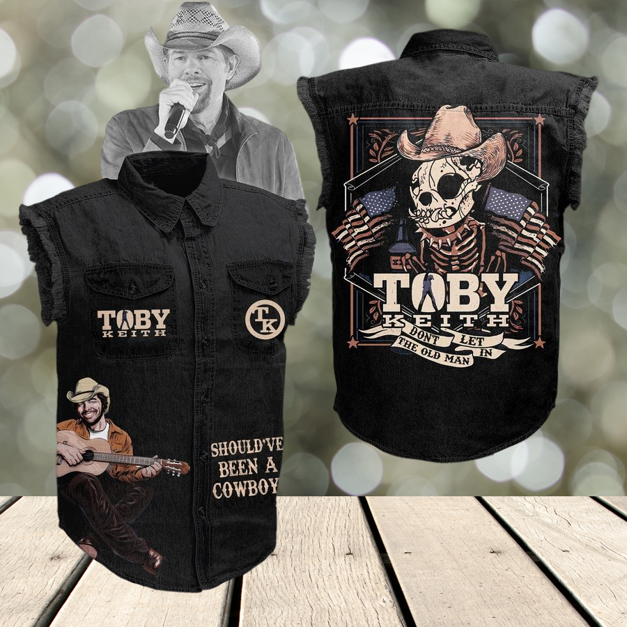 Toby Keith Cowboy Sleeveless Denim jacket | by ...