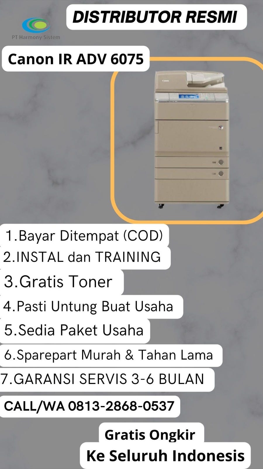 Distributor Resmi mesin fotocopy Canon IR ADV 6075 Biringkanaya Berua - Distributorresmimesinf ...