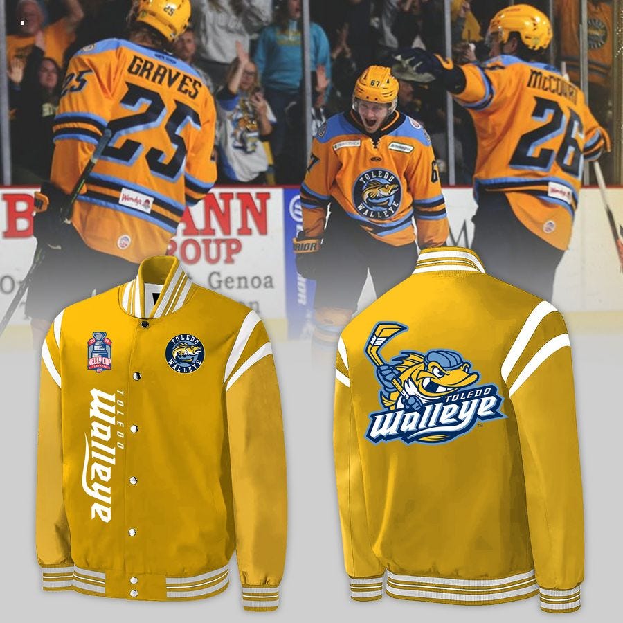 NEW Toledo Walleye Hockey Varisty Jacket | by Astarstyle Worldwide ...